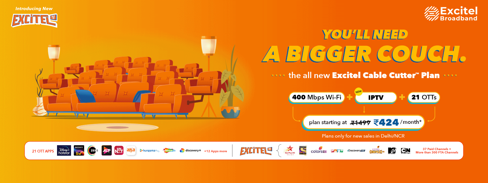 Excitel | Ultra Fast Broadband Internet Plan In Gurugram | Unlimited ...