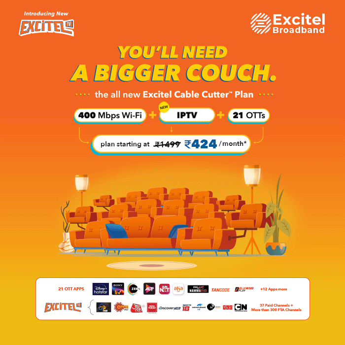 Excitel | Ultra Fast Broadband Internet Plan In Hyderabad | Unlimited ...