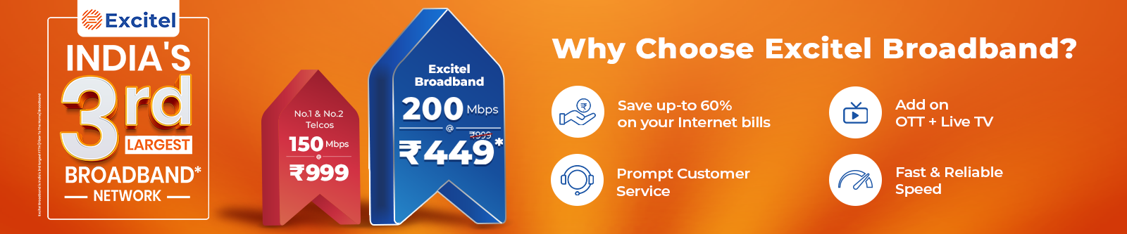 Excitel | Ultra Fast Broadband Internet Plan In Hyderabad | Unlimited ...